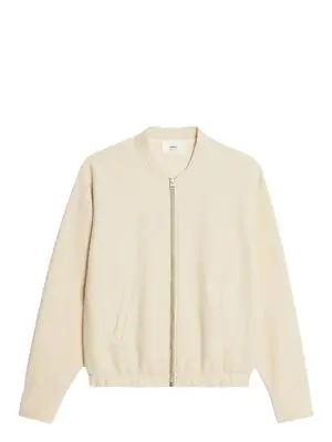 Ami Zip Up Bomber Jacket - Nude