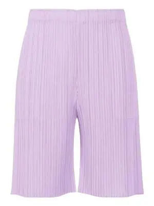 PLEATS PLEASE BY ISSEY MIYAKE Pleated Straight Leg Pants - Purple