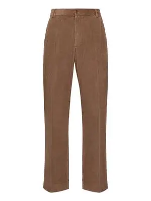 Moncler Corduroy Straight-leg Trousers - Brown