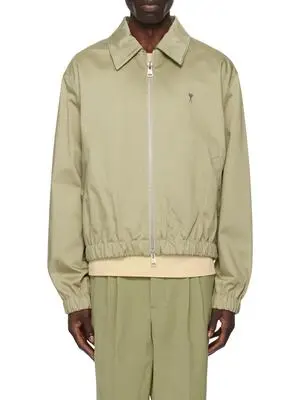 Ami De Coeur Plaque Zip-up Jacket - Green