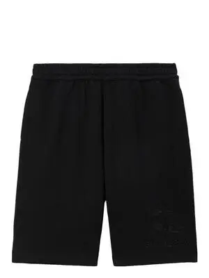 Burberry Embroidered Track Shorts - Black