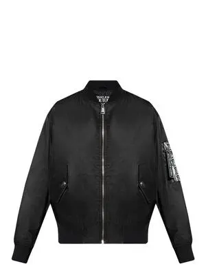 Versace Logo Bomber Jacket - Black