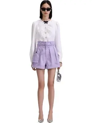 SELF-PORTRAIT Crystal-embellished Blouse - Multicolor