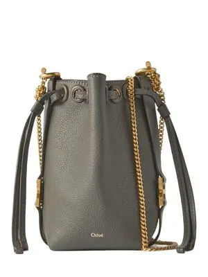 Chloé Marcie Micro Bucket Bag - Elephant Ash