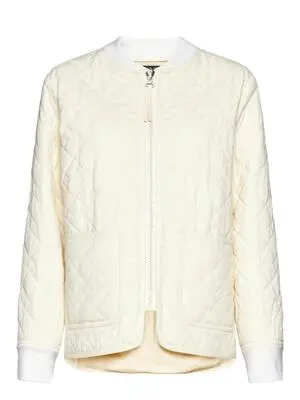 A.p.c. Elea Quilted Bomber Jacket - White