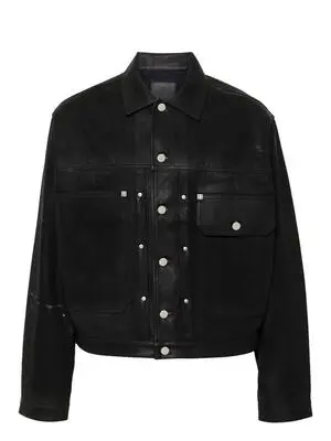 Givenchy Coated Denim Jacket - Black