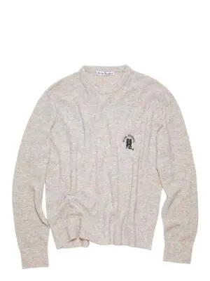 ACNE STUDIOS Acne Studios Mélange Jumper With Embroidered Logo
