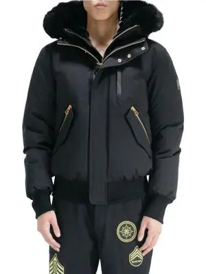 Mackage Long-sleeved Down Jacket With Removable Hooded Bib - Black