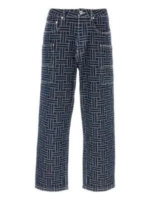 Kenzo All-over Jacquard Denim Jeans - Black