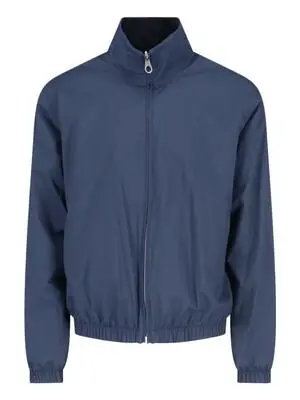 Loro Piana Zip Up Bomber Jacket - Navy Blue