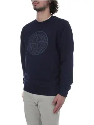 Stone Island Industrial One Cotton Sweatshirt - Blue