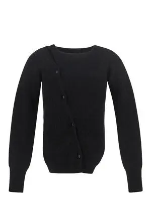 Jacquemus Long-sleeved Knitted Cardigan - Black