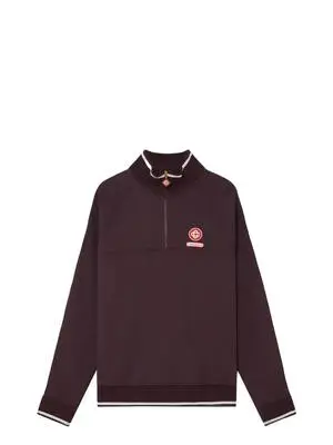 Casablanca Quarter Zip Laurel Sweatshirt - Black