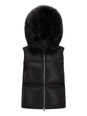 MONCLER Moncler Down Gilet With Rope Belt