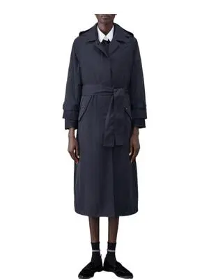 Thom Browne Twill Car Coat - Black