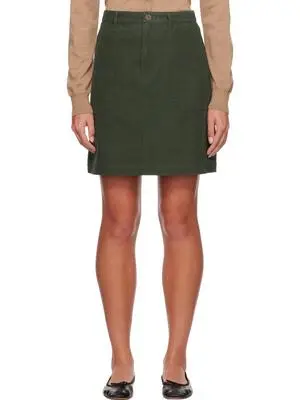 A.p.c. Mini Button Skirt - Black