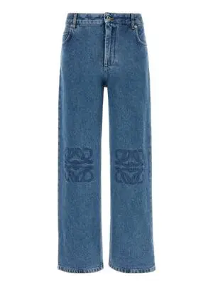 Loewe Anagram Baggy Jeans - Blue