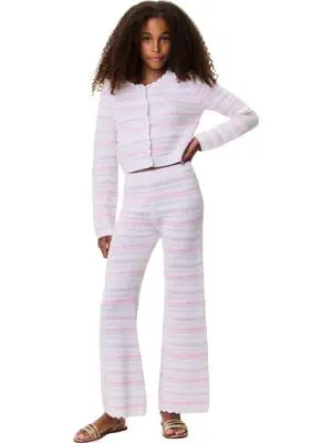LoveShackFancy Fawna Crochet Pant - Marbella Stripe