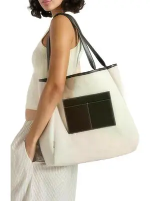 Manière De Voir Maniere De Voir Dakota Reversible Tote Bag Neutrals