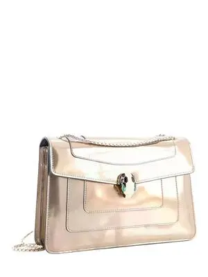 BVLGARI Bvlgari Serpenti Forever Leather Medium Shoulder Bag Metallic