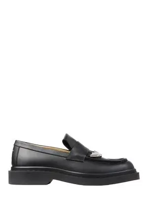 JIMMY CHOO Buff Tassel Loafers In Box Calf Leather - Black