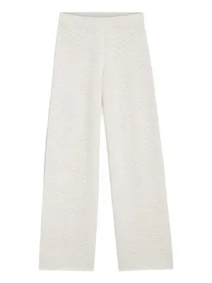 BOSS BOSS Cotton Knit Pants With Micro-Lace Structure