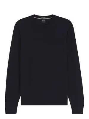 BOSS Merino Wool Sweater - Dark Blue