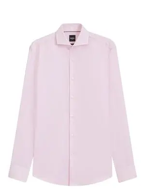 BOSS One Slim-fit Shirt In Wrinkle-resistant Oxford Cotton Pink