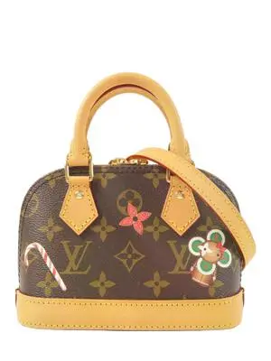 LOUIS VUITTON Nano Alma Vivienne Tote Bag - Brown