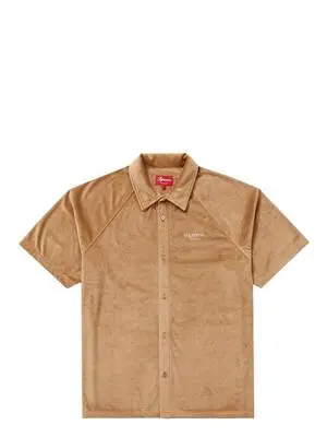 Supreme Velour Short Sleeve Shirt - Gold
