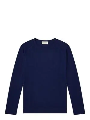Officine Générale Cashmere Crew Neck Sweater - Blue