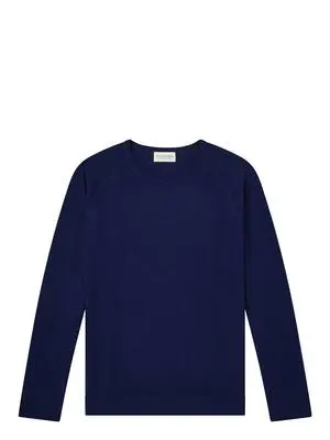 Officine Générale Officine Générale Cashmere Crew Neck Sweater Navy