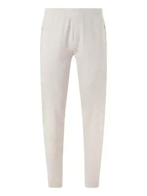 Orlebar Brown Struma Tapered Cotton-blend Jersey Sweatpants - Neutrals
