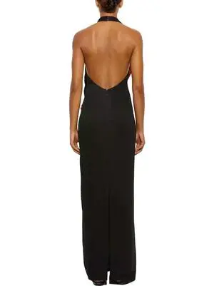 Emilio Pucci Sleeveless Ruffled Maxi Dress - Black