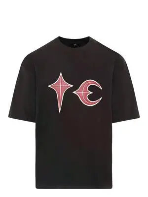 THUG CLUB Rock Graphic-print Oversized T-shirt - Black