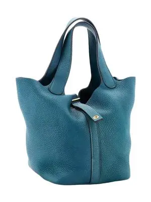 Hermès Picotin Lock Bag Clemence Pm - Green