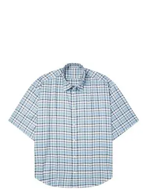 Acne Studios Checked Woven Shirt - Blue