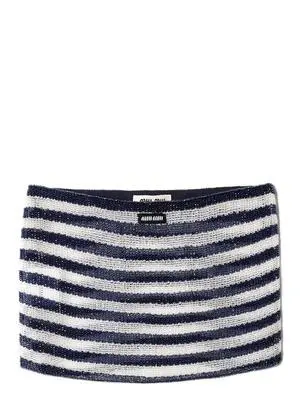 MIU MIU Miu Miu Embroidered Beaded Miniskirt