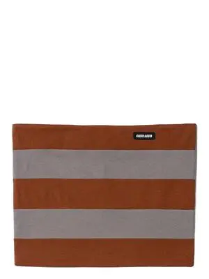 Miu Miu Striped Jersey Halter Top - Iron Gray/tobacco