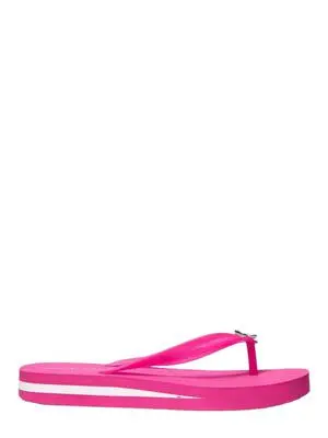 Michael Kors Posie Logo Plaque Flip-flops - Pink