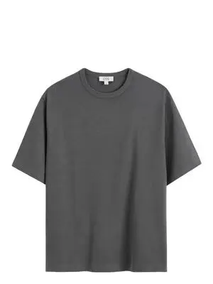 Cos Relaxed Garment-washed Cotton T-shirt - Gray