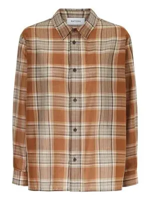 MATTEAU Matteau Checked Cotton-Voile Shirt