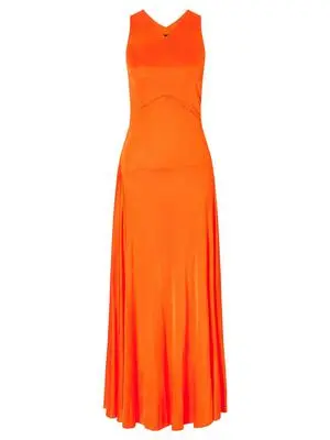 Proenza Schouler Naia Satin-jersey Maxi Dress - Orange