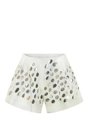 IRO PARIS Darly Sequin-embellished Shorts - White
