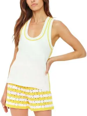 The Upside Veneto Amir Tank Top - White