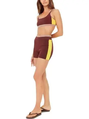 The Upside Montage Rory Scoop-neck Sports Bra - Brown