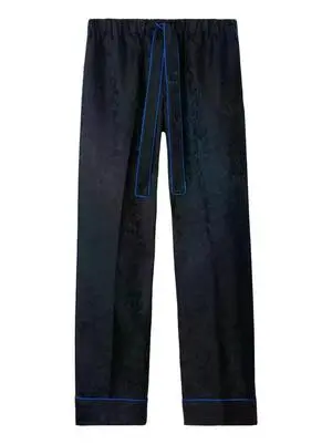 Burberry Sunflower Jacquard Pajama Bottoms - Black