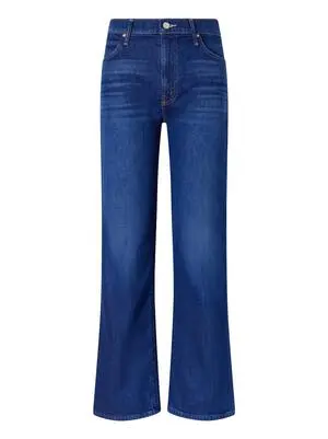 MOTHER Lil Kick It High-rise Straight-leg Jeans - Blue