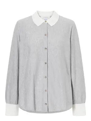 LA LIGNE La Ligne Knitted Cotton-Blend Shirt