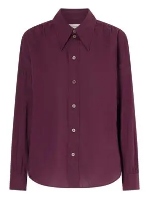 LEMAIRE LEMAIRE Cotton Muslin Shirt Grape